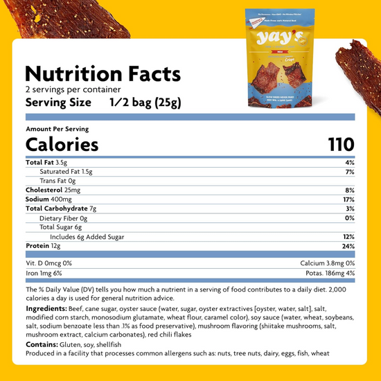 THE ORIGINAL! Mild Yay's Beef Crisps – Yay's Snacks