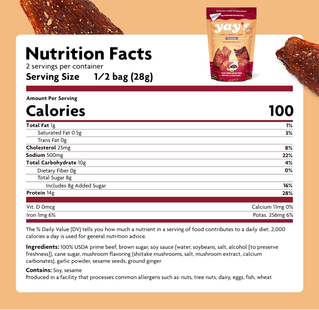 Yay's Artisanal Cambodian Beef Crisps – Yay's Snacks