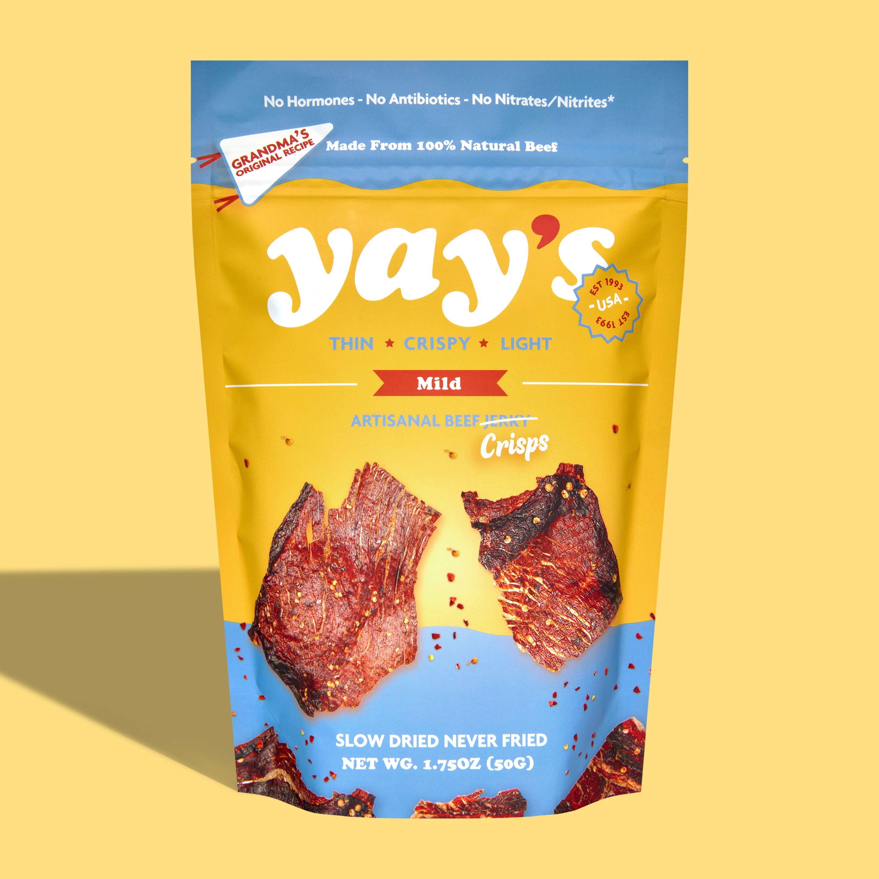 Original Mild Yay's Beef Crisps – Yay's Snacks